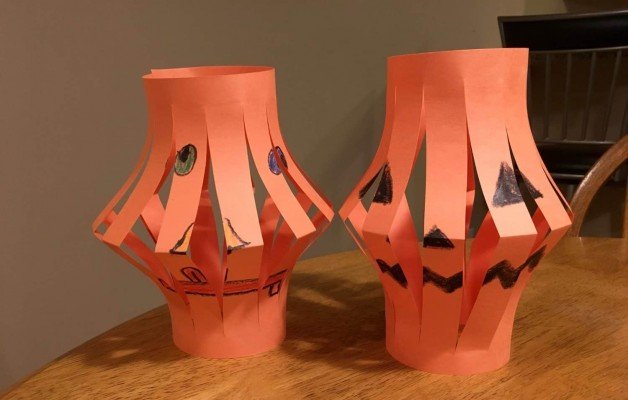 Halloween Craft: Paper Jack O'Lantern | Ann Arbor with Kids