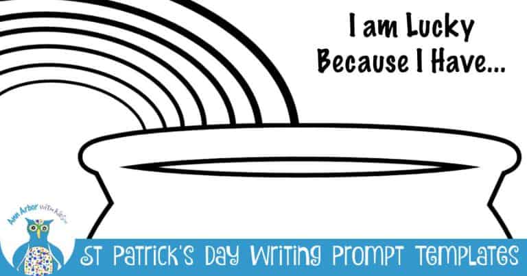 St Patricks Day Writing Prompt: "I Am Lucky" FREE Printable